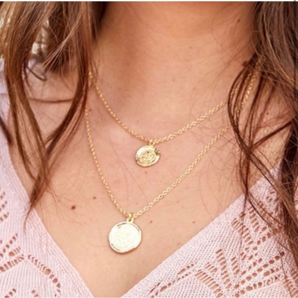 REVOLVE | Jewelry | Revolve Amber Sceats Double Coin Layer Gold ...